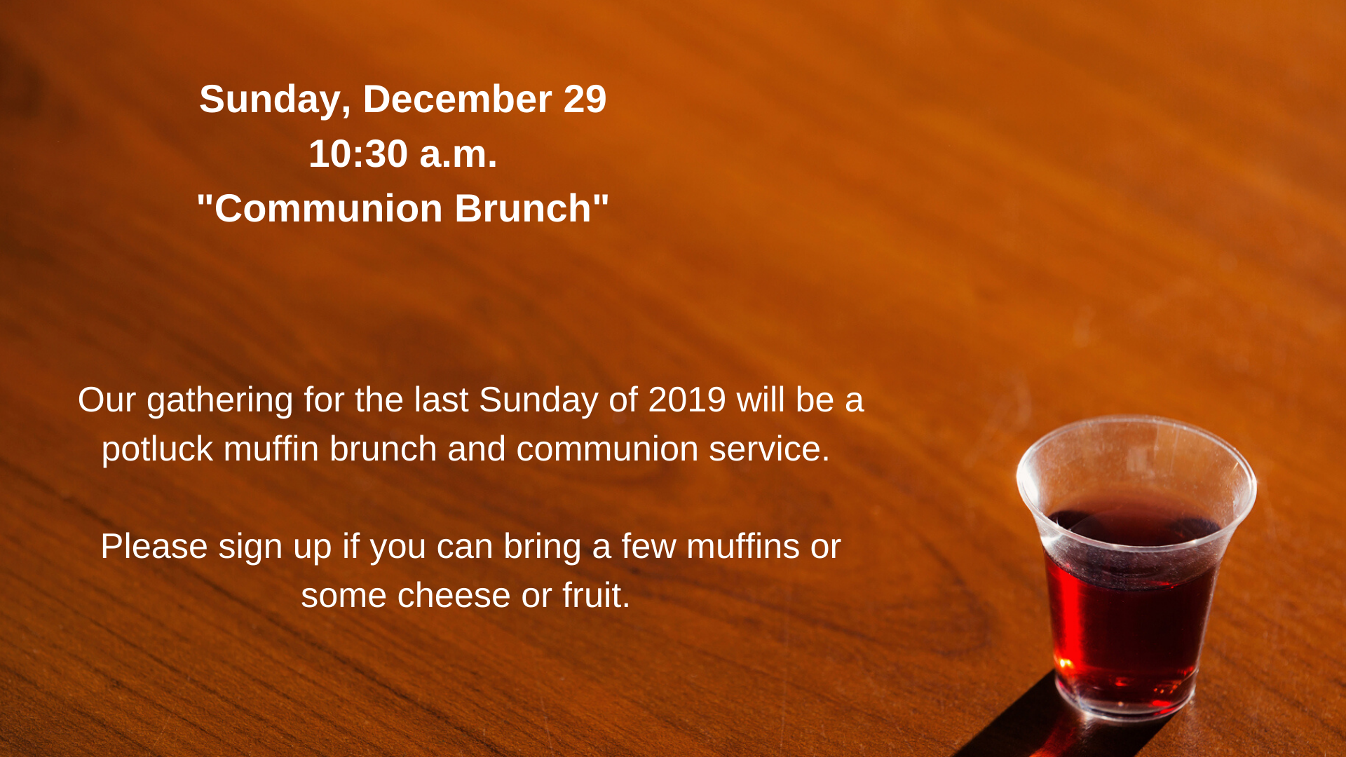 Communion Brunch – Lake Windermere Alliance Church